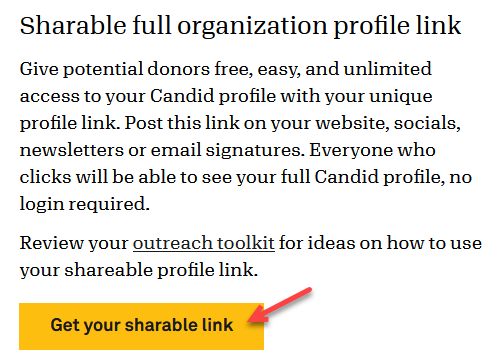 Candid Profiles: Sharable Full Profile Link